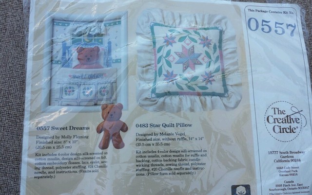 Vintage 1988 The Creative Circle Cross Stitch Kit 0557 Sweet Dreams ...