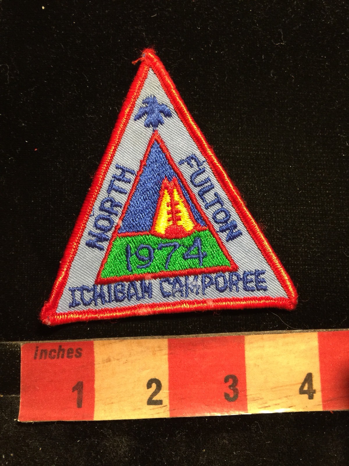 Vtg 1974 NORTH ICHIBAN CAMPOREE BSA Boy Scouts Triangle Patch 86I5 | eBay