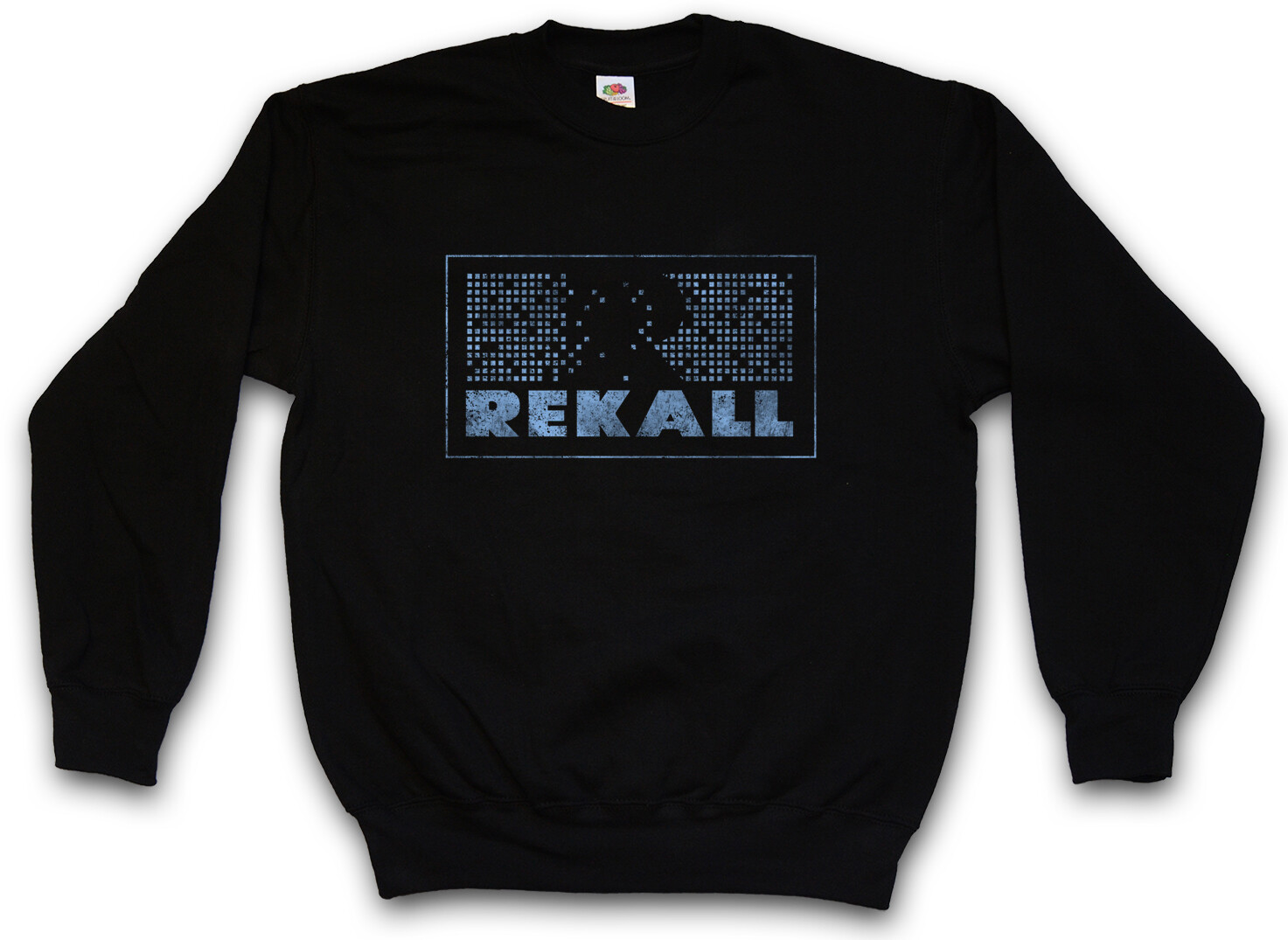 REKALL LOGO SWEATSHIRT PULLOVER Total Arnold Recall Sign Insignia Logo ...