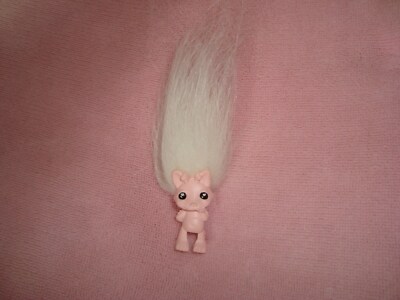 The Zelfs Pink body with white hair Pencil Topper 1.5" tall PVC Moose ...