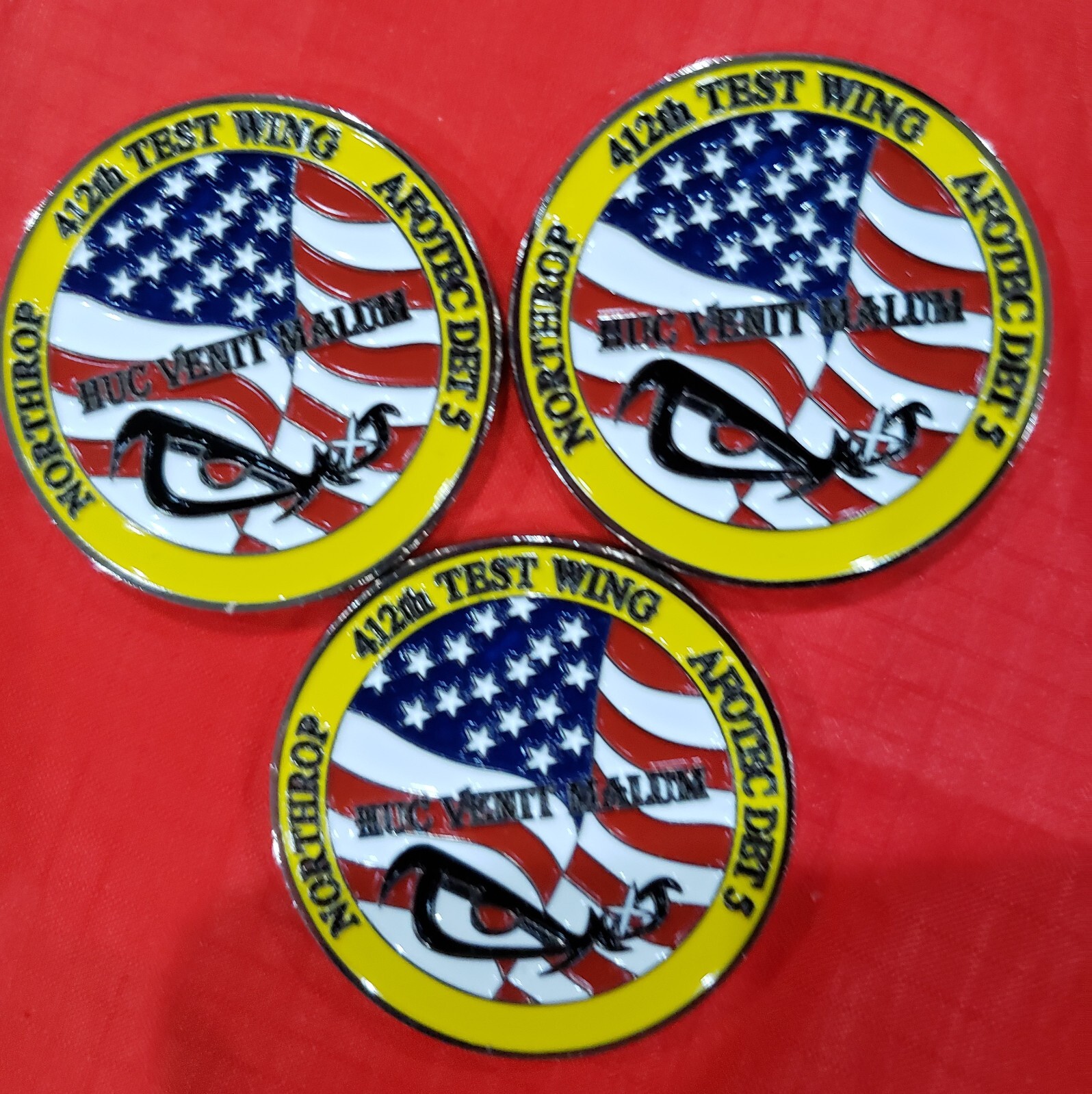 *NEW* LOT of 3 B-21 Raider Stealth Bomber 1.5" Military Challenge Coin ...