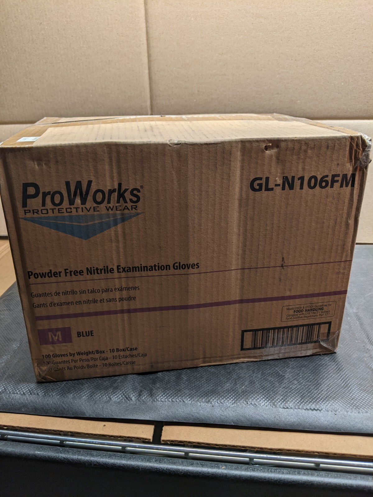 CASE OF 1000 Adenna ProWorks Powder- Nitrile Exam Gloves Size Med. GL-N106FM for sale online | eBay
