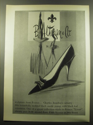 1959 B. Altman & Co. Shoes by Charles Jourdan Ad - Sculpture from ...