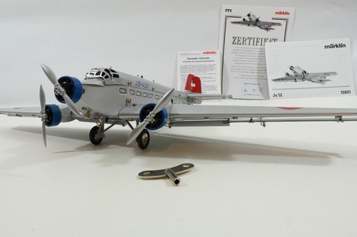 Märklin Metall 19801 Flugzeug JU 52 Junkers Schweizer Modell | eBay.de