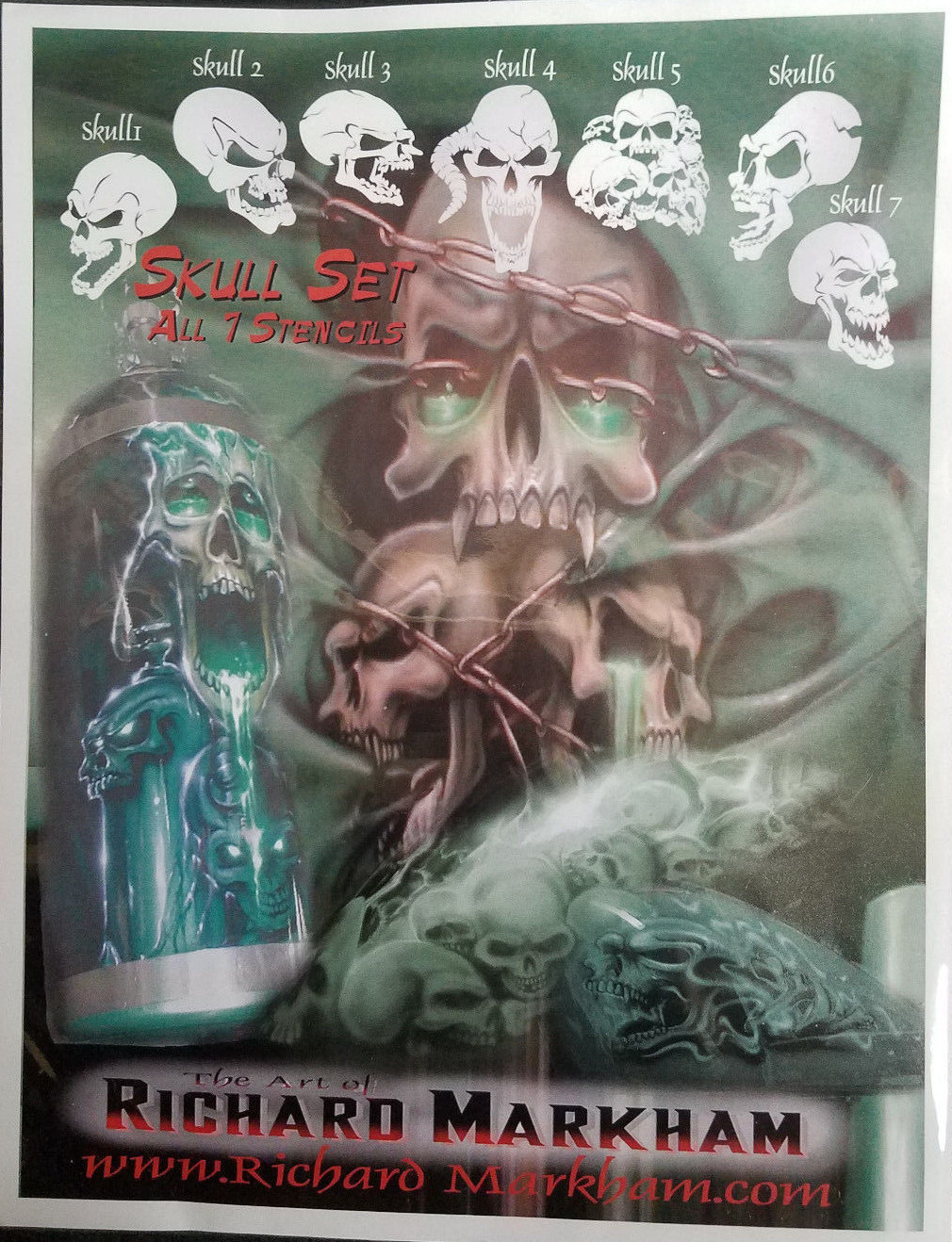 Richard Markham Skull Stencil Set - 4841-00 | eBay