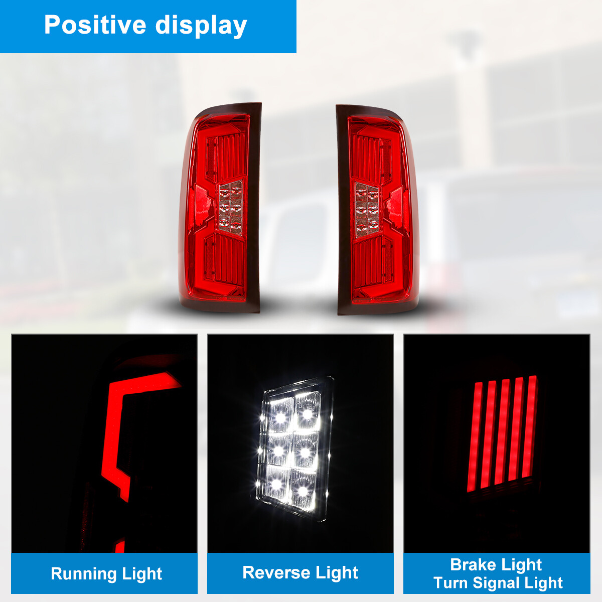 Sequential LED Tail Lights For 2014-18 Chevy Silverado 1500 2500 3500 ...