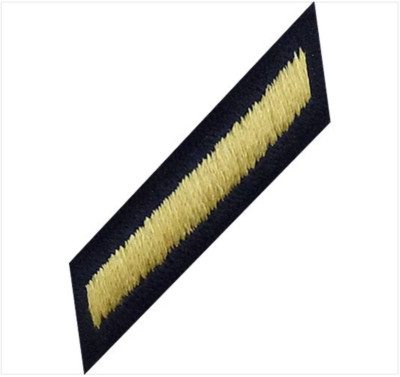 GENUINE U.S. ARMY SERVICE STRIPE HASH MARK: FEMALE - GOLD EMBROIDERED ...