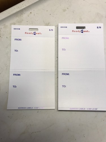 Ready Post address labels 50x2 100 Labels Total. | eBay