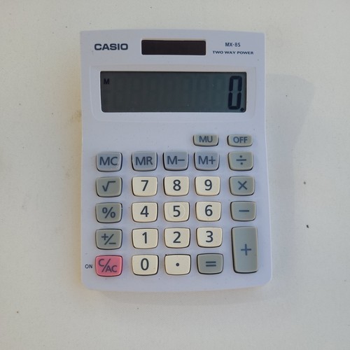 Casio MX-85 Two Way Power Desk Calculator Solar or Battery Powered ...