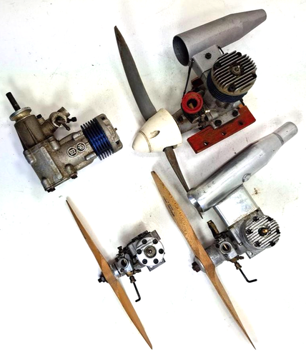 Lot of 4 used Model Airplane Engines RC ~ Hirtenberger & Super Tigre | eBay