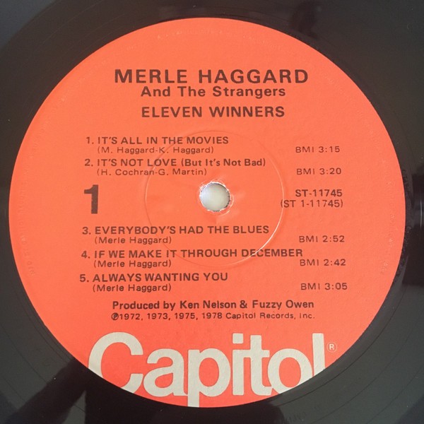 Merle Haggard And The Strangers , Eleven Winners, (LP, Comp), NM or M ...
