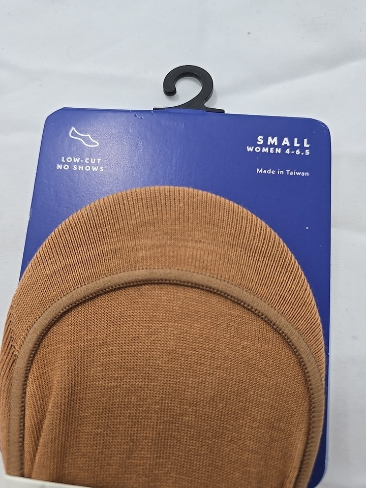 NWT Bombas Women's Low Cut No Show Socks Small Tan Cotton Blend Heel ...