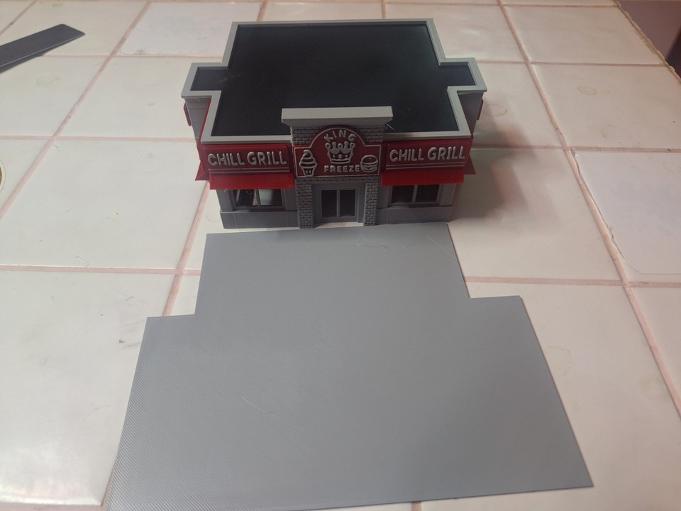 Ho Scale King Freeze Style Building Built. Ho Scale Ice Cream Shop. | eBay