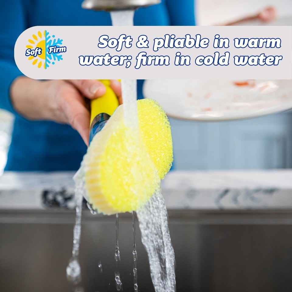 Scrub Daddy Dish Daddy Dish Wand & Connector Head, Soap Dispensing Dish ...