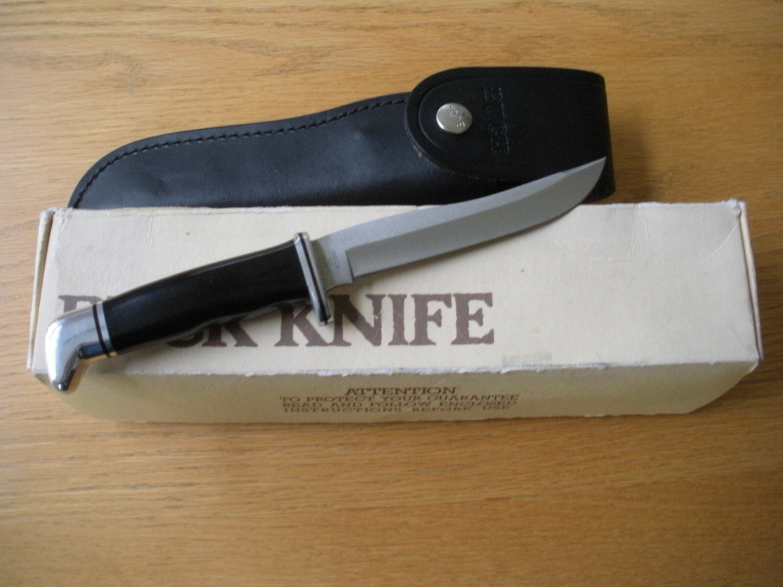 VINTAGE PRE DATE CODE BUCK 105 PATHFINDER KNIFE W/ BOX & SHEATH NEVER ...