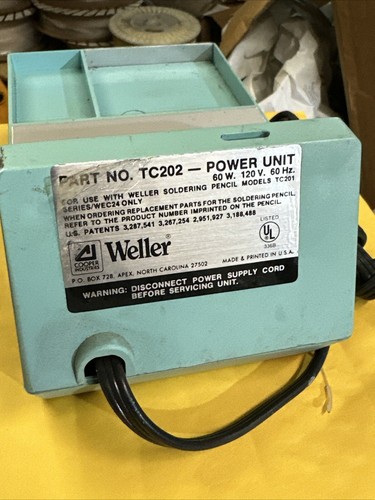 Weller TC202 Power Unit 60 Watt 120vac Used /good Use With Tc201 Tested ...