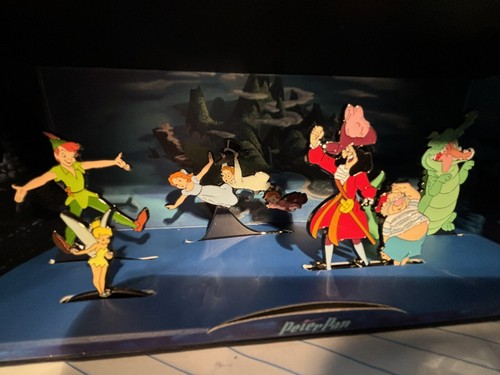 Disney Tiny Kingdom Peter Pan Diorama 5 Enamel Figurines Wendy Hook ...