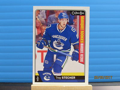 2016-17 O-Pee-Chee #702 Troy Stecher RC | eBay