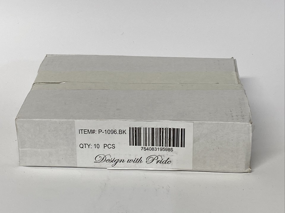 Pack Of 10, Pride Bar Cabinet Pulls 96mm Matte Black 3-3/4" CTC x 6" P ...