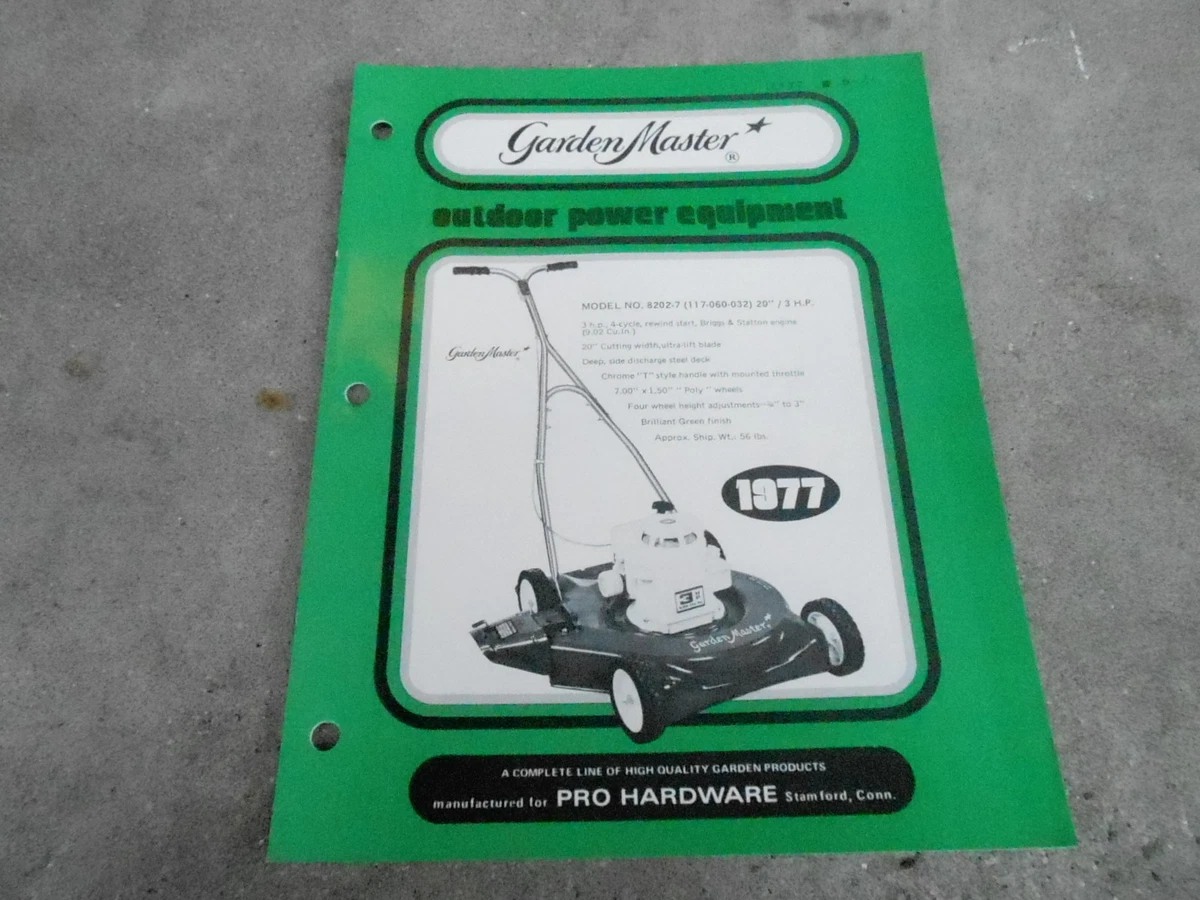 Garden Master Lawn Mower | Fasci Garden