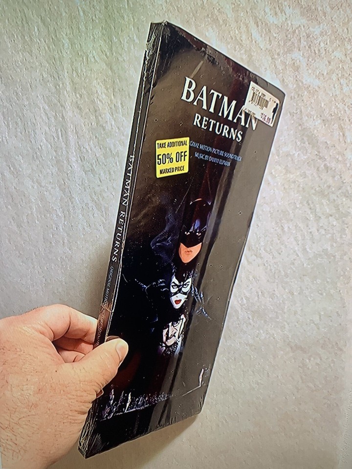 BATMAN RETURNS CD LONGBOX ‘92 “SOUNDTRACK” Factory Sealed-Danny Elfman ...