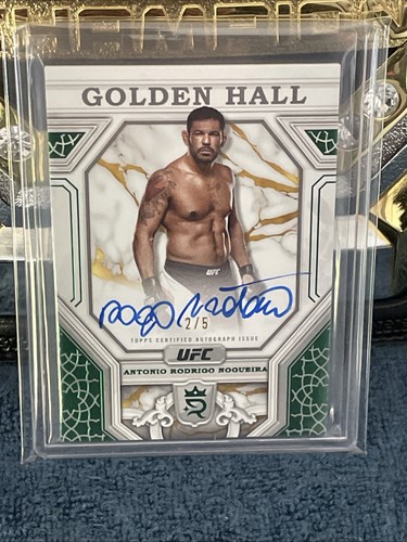 2024 Topps Royalty UFC Antonio Rodrigo Nogueira Golden Hall Autograph ...