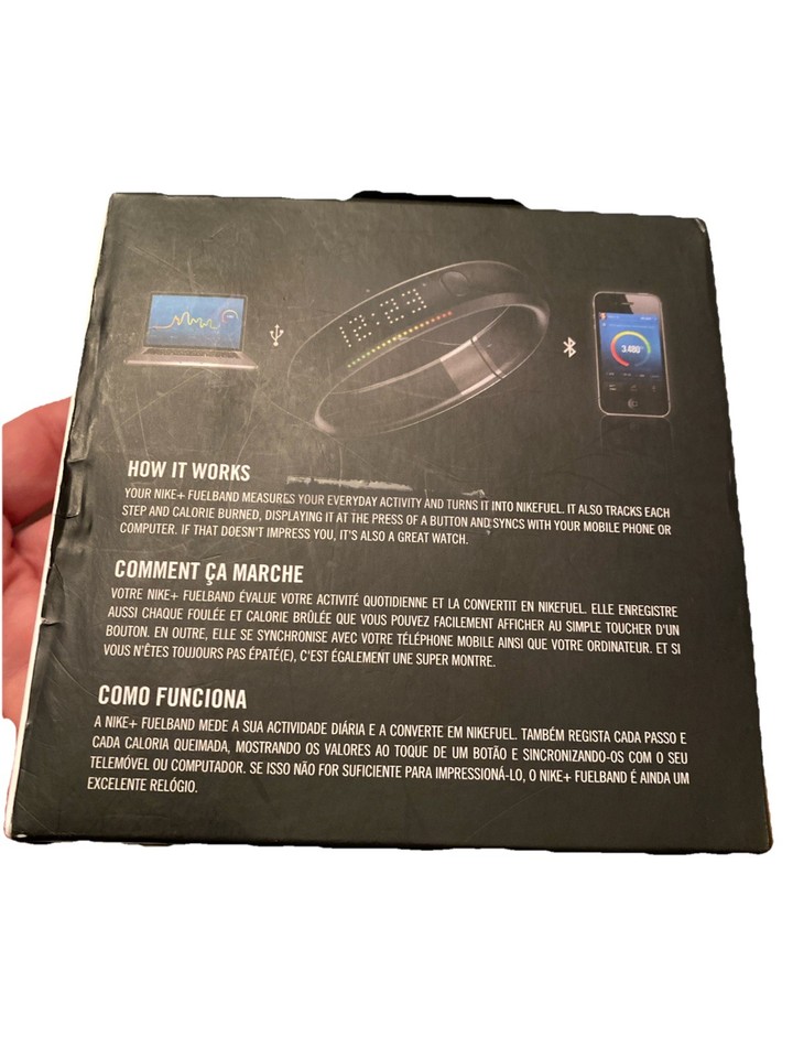 NIKE + FUELBAND Original Activity Tracker Fitness Yoga Health Black ...