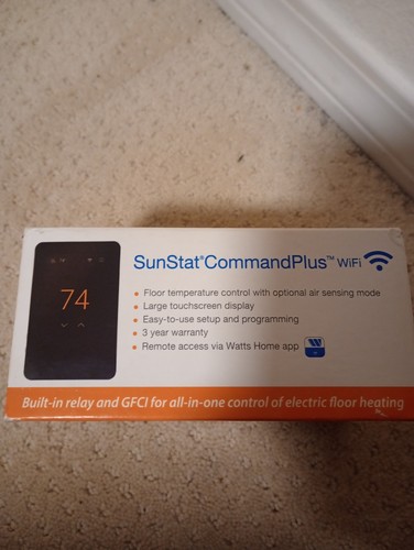 SunTouch 500900-SB SunStat ConnectPlus Wi-Fi Programmable Smart Thermostat Black for sale online ...