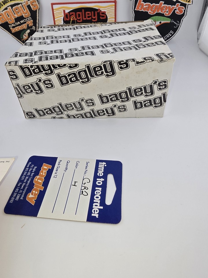 Vtg. NOS Bagley Dealer Box & "Time to Reorder" Ticket with 5 Grass Rats ...