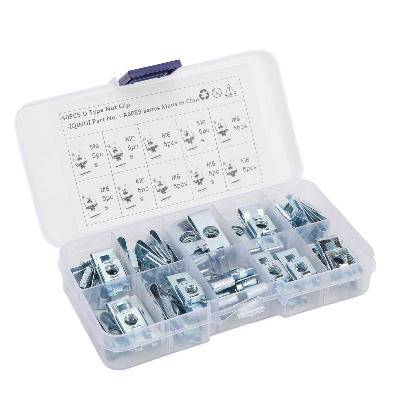 Clip Nut Automotive Body Clips 50 Pcs Car Fastener U Type Clips Set ...