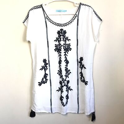 Solitaire Swim embroidered 100% Rayon top Size S NWOT | eBay