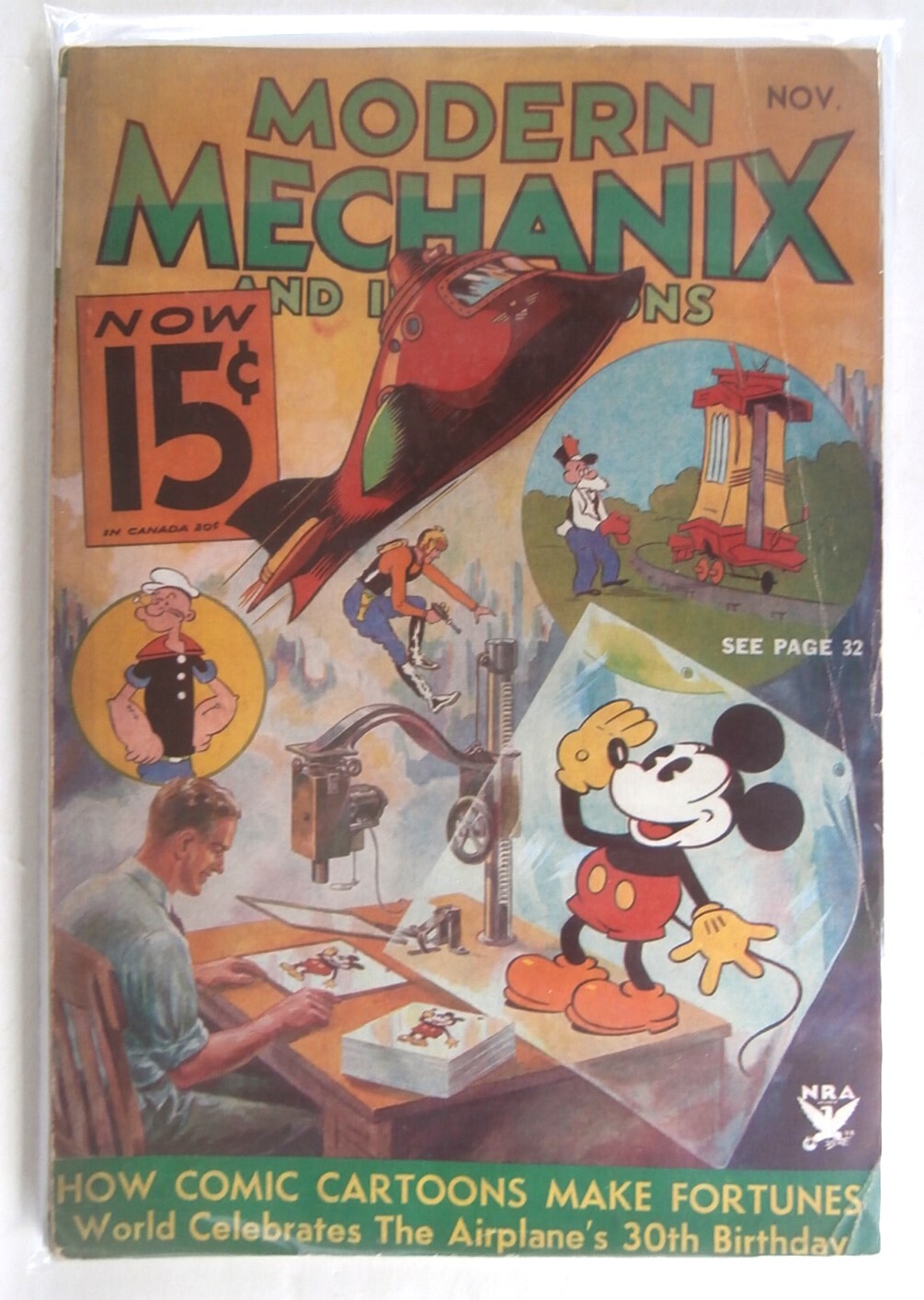 1933 PULP Predecessor To ACTION COMICS #1 First COMIC Book Art ...