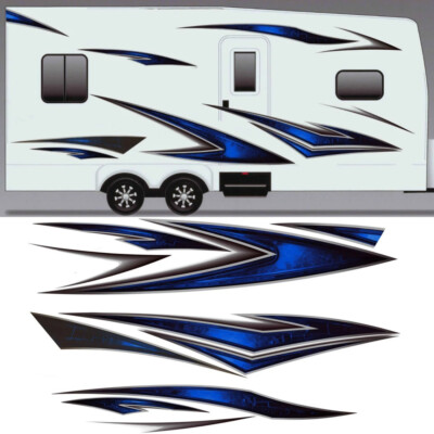RV, Trailer, Camper, Motorhome Large Vinyl Decals/Graphics Kit K ...
