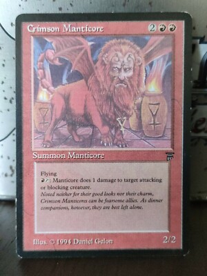 MTG MAGIC Crimson Manticore - Legends Original EXC 1994 | eBay
