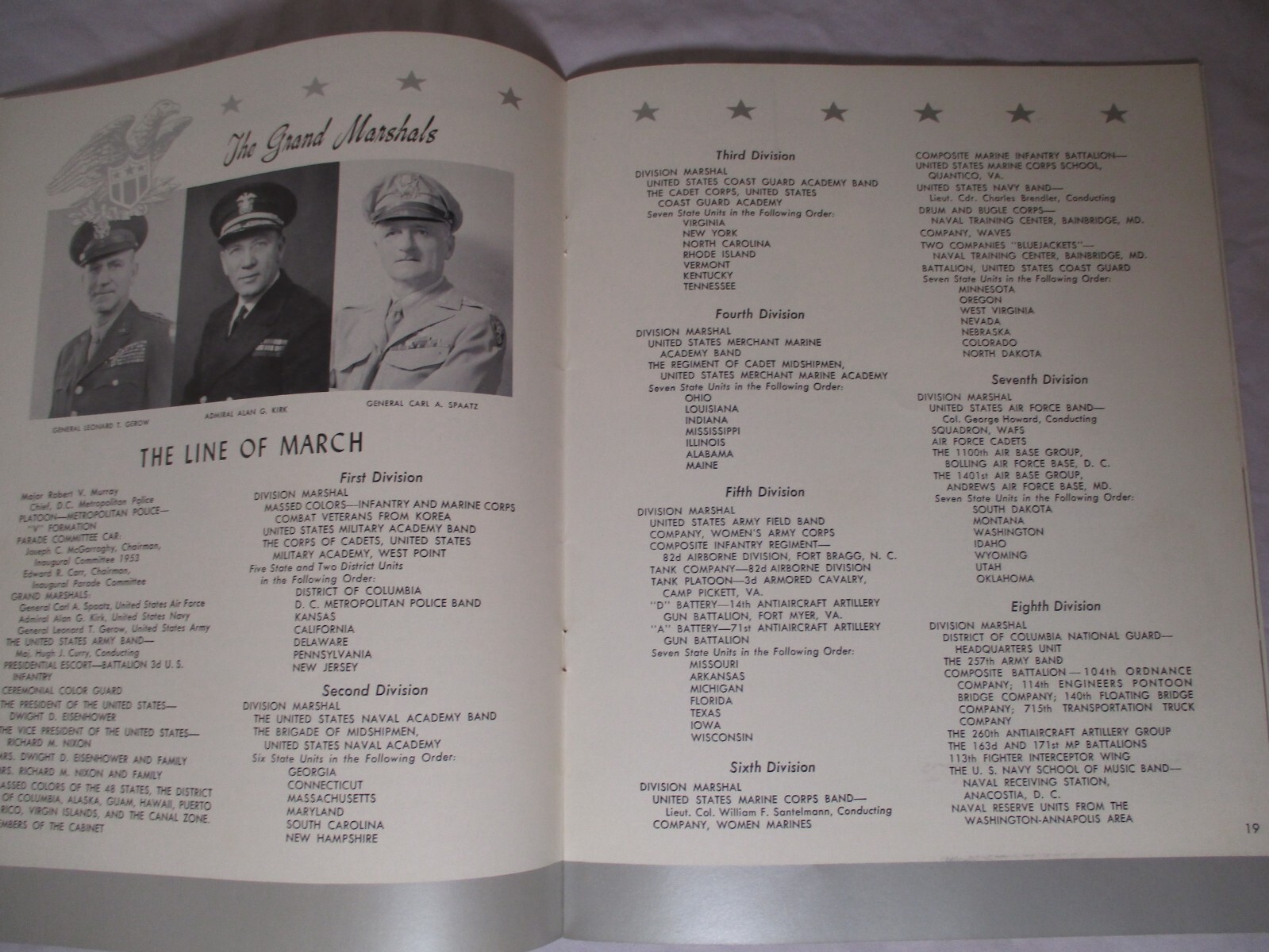 1953 Dwight Eisenhower PRESIDENTIAL INAUGURATION Program Book RICHARD ...