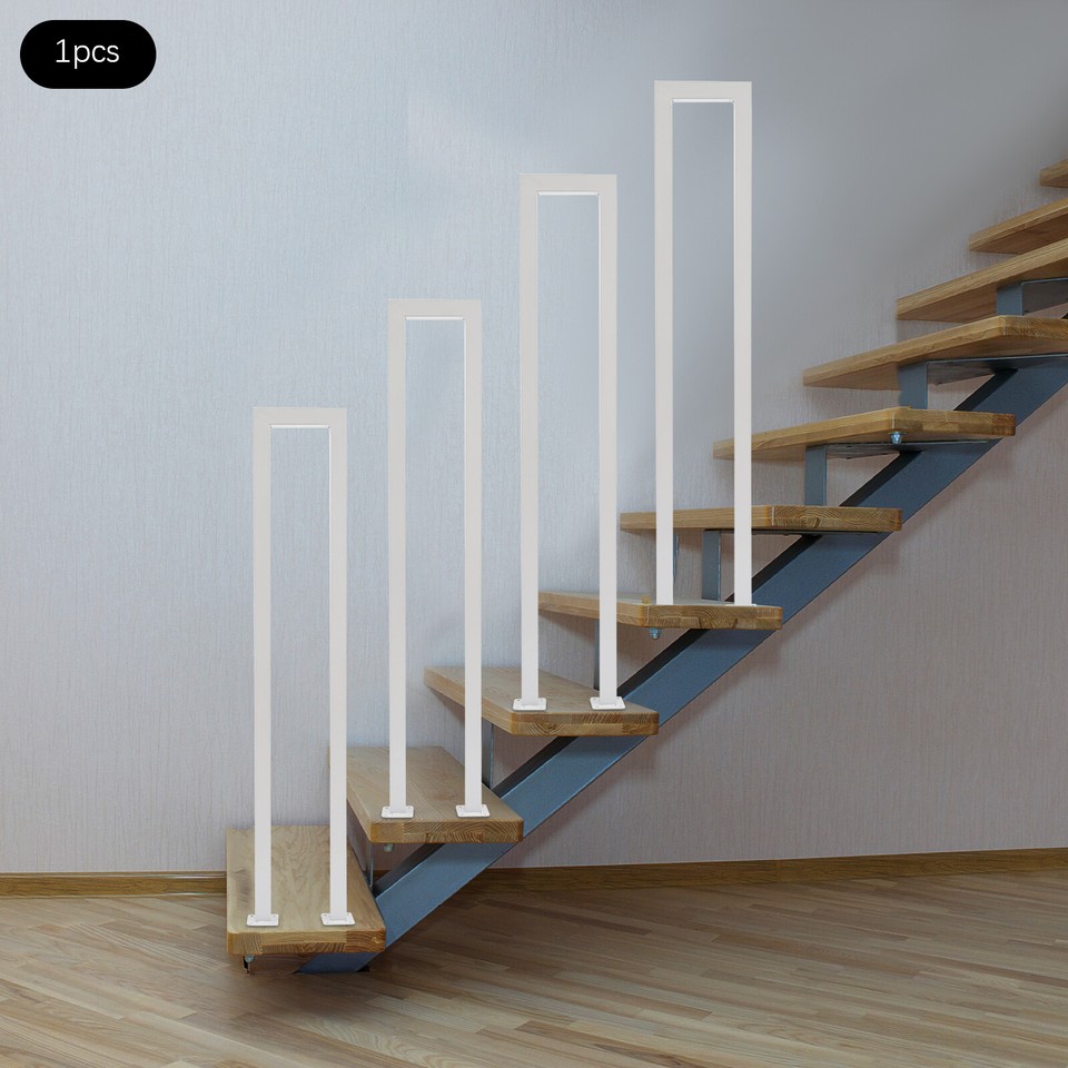 Modern Metal Handrail U-shaped Stair Handrail for Indoor Outdoor Stairs ...