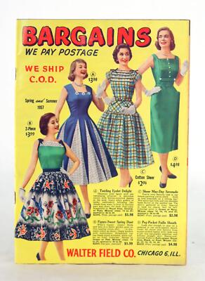 Walter Field Co Spring & Summer 1957 Women's Fashion Mail Order Catalog ...