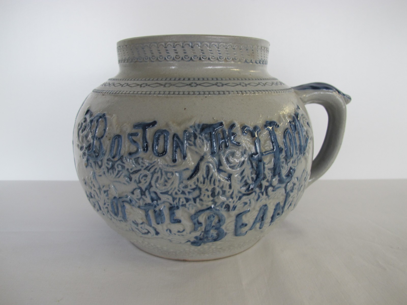 Whites Utica Pottery Embossed Boston Home Of The Bean Crock Spirit Of ...