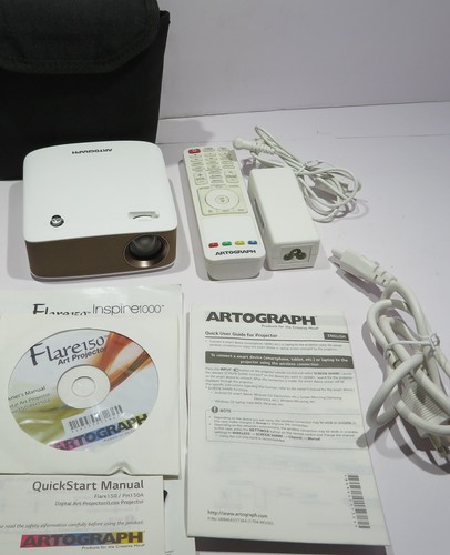Artograph Flare 150 Art HMDI Projector Excellent Cond. w/ Remote + Case + Manual | eBay