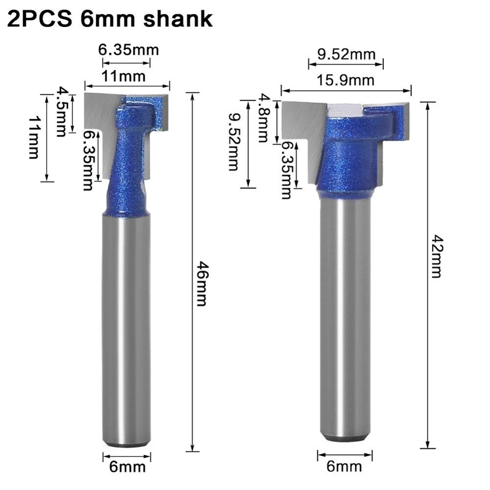 Premium Wood Router Bit Shank with 6mm 1/4 Diameter Perfect for ...