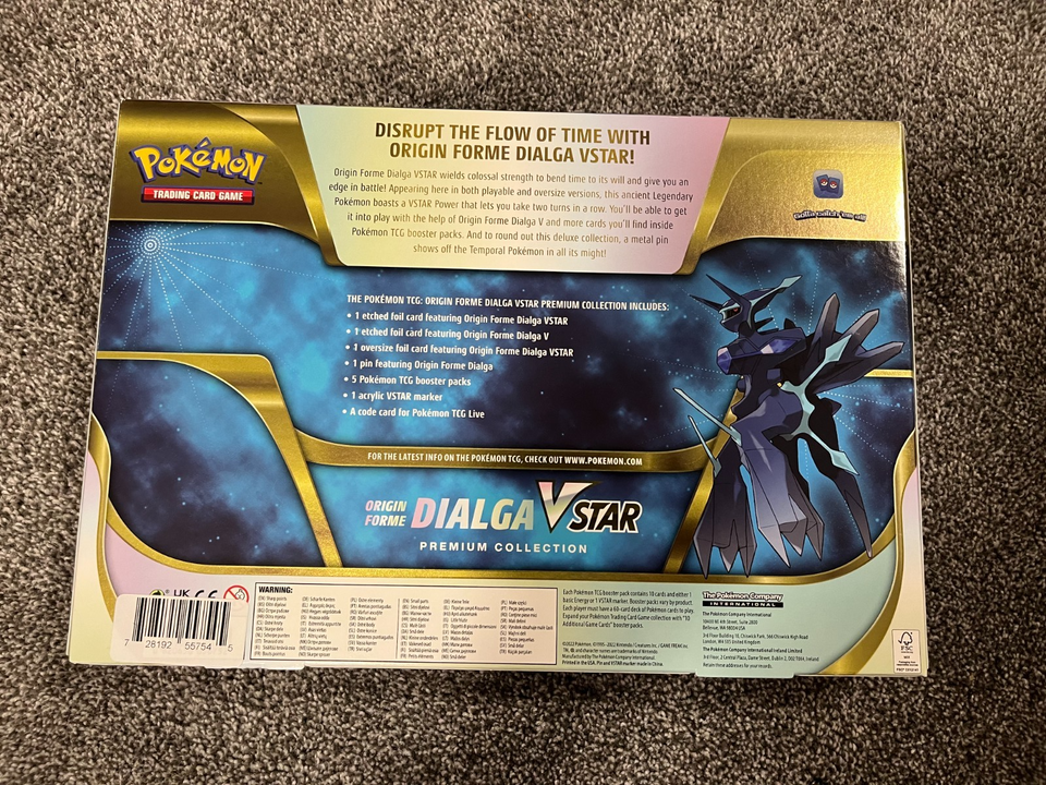Pokemon Origin Forme Dialga VStar Premium Collection Box TCG Sealed | eBay