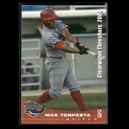 Nick Tempesta 2004 Clearwater Threshers Team Set Baseball Card MLB NM ...