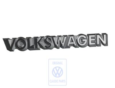 VW Golf MK1 Cabrio Golf MK2 Jetta Scirocco Rear Volkswagen Badge Black ...