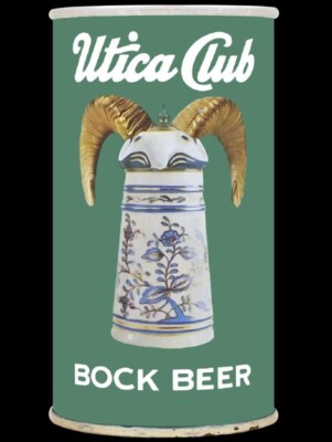 Utica Club Bock Beer, Utica, New York NEW Sign 28" Tall Diecut AMERICAN ...