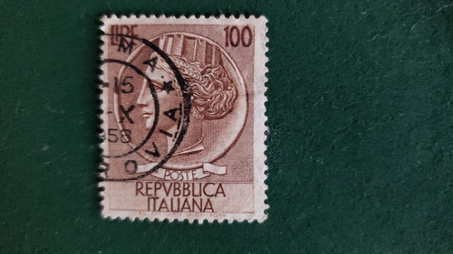 1954 Coin Of Syracuse Repvbblica Italiana 100 Lire Italian Stamp | eBay