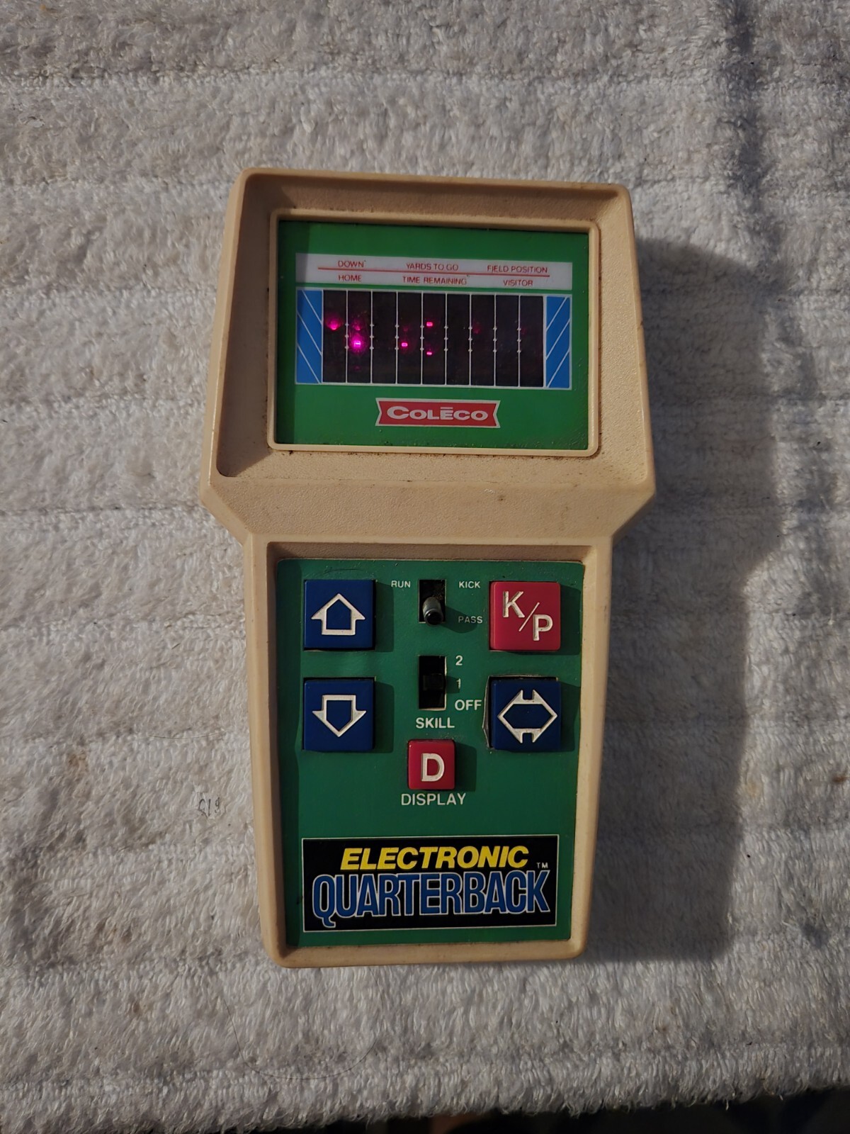 Coleco Electronic Quarterback Football Game Vintage 1978 Tested ...