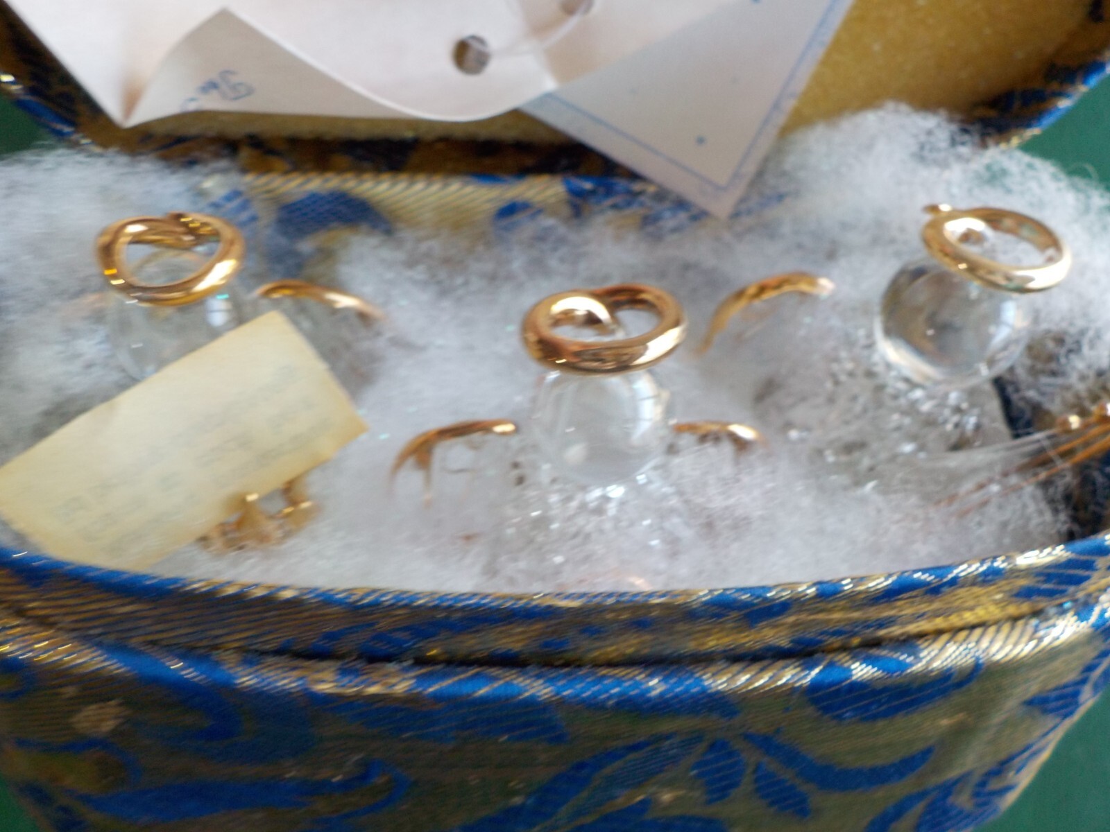 Ganz 3 Glass Angels in a Blue & Gold Oval Box (CL 67) | eBay