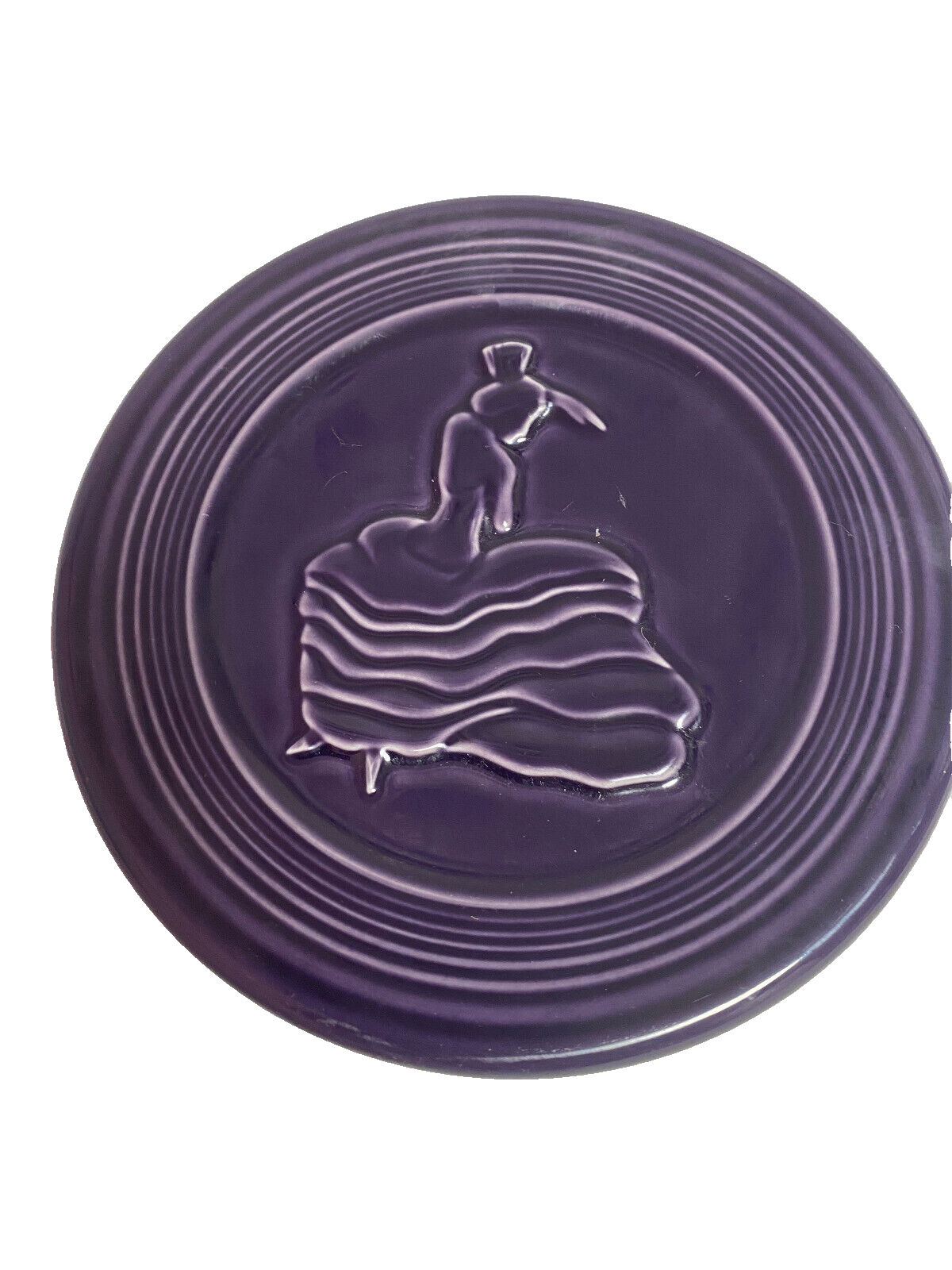 Fiestaware Trivet Fiesta Purple Dancing Lady Hot Plate | eBay