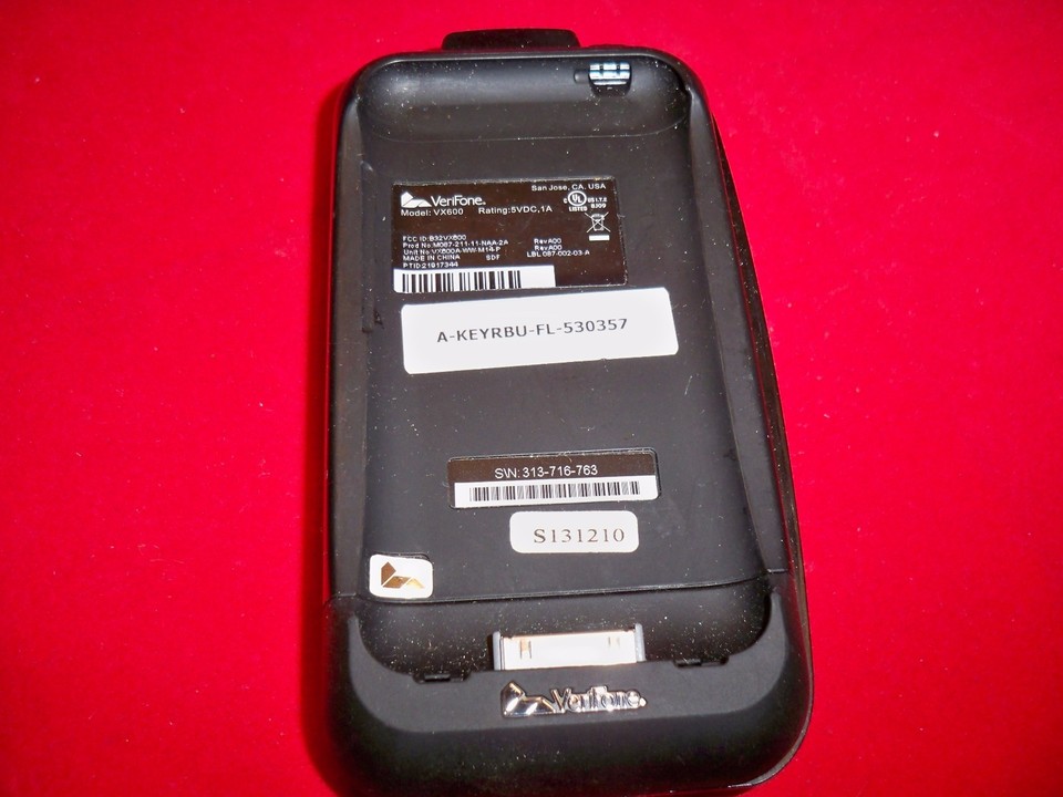 Genuine Verifone VX600 PayWare Mobile Enterprise Barcode Scanner Bad ...