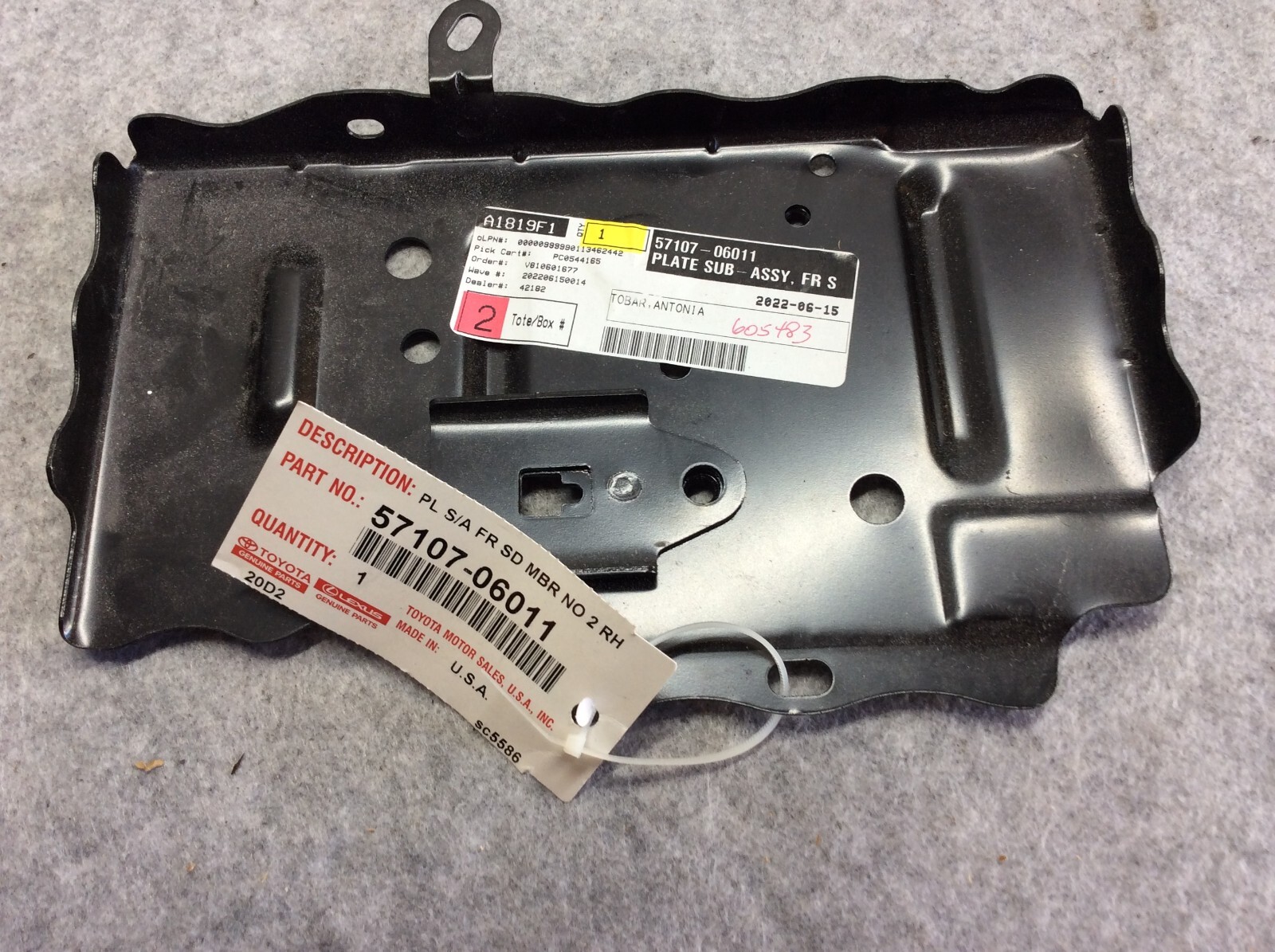TOYOTA OEM 11-14 Camry Fender-rail Extension Right 5710706011 for sale ...